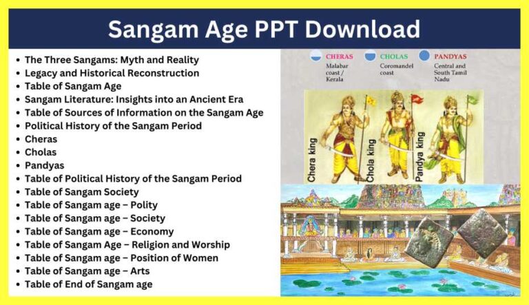 Sangam Age PPT Download » SlideSharePPT