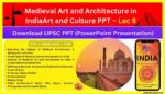 Medieval Art And Architecture In India PDF (UPSC PPT Slides)