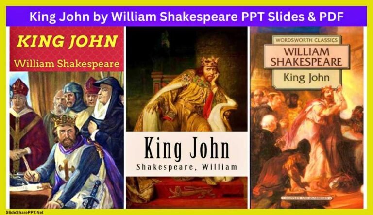 King John By William Shakespeare PPT Slides & PDF