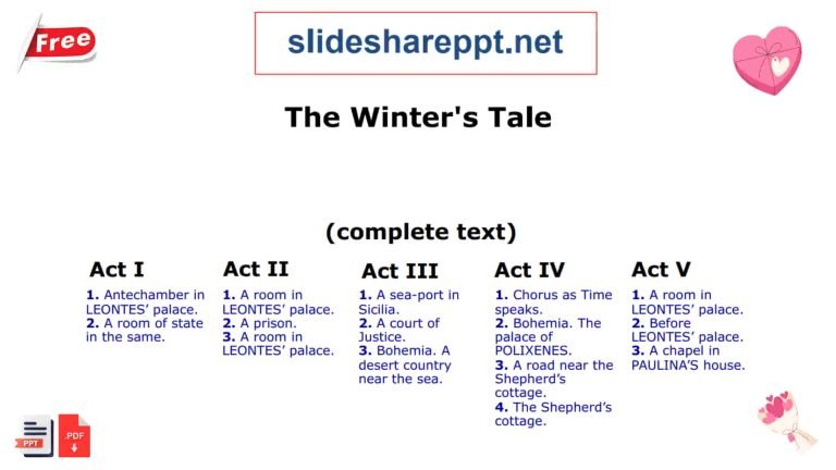 The Winter's Tale By William Shakespeare PPT Download | PPTX